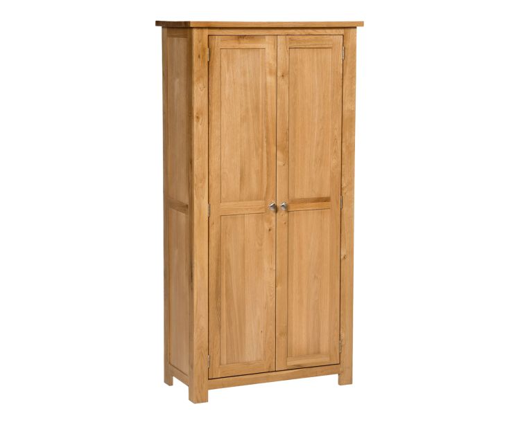 Oak Cupboard 3 Shelf Small Storage Cabinet Hallowood Furniture Hallowood